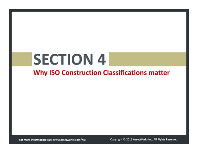 AssetWorks ISO Construction Classifications Quick Guide | PDF ...