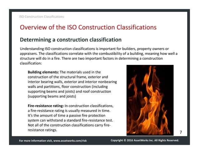 AssetWorks ISO Construction Classifications Quick Guide | PPT