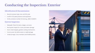ISO Container Inspection with eAuditor Audits & Inspections | PDF