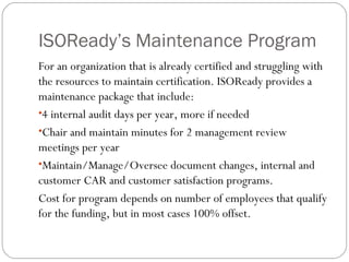 Iso corporate presentation | PPT