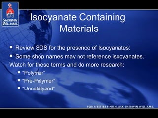 Isocyanates Awareness Training | PPTX