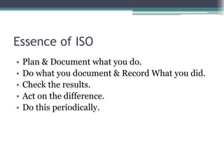 Iso slides for iipm | PPT