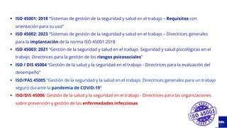 ISO/DIS 45006 Gestión de la salud y la seguridad en el trabajo - Directrices para las ...