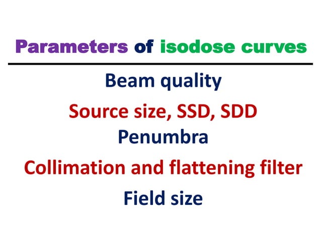 Isodose lines | PPTX