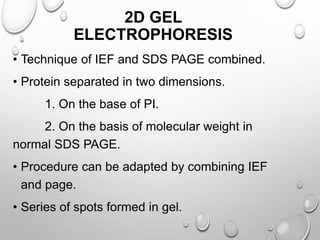 Isoelectric focusing | PPTX