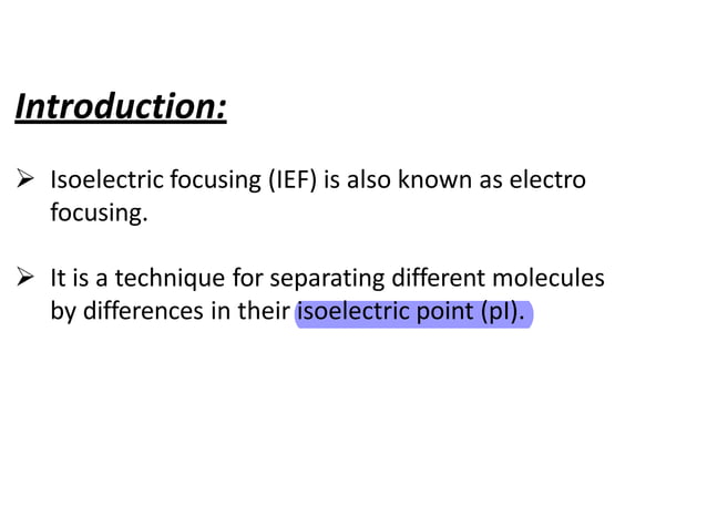 Isoelectric focusing analytical techniques .pptx