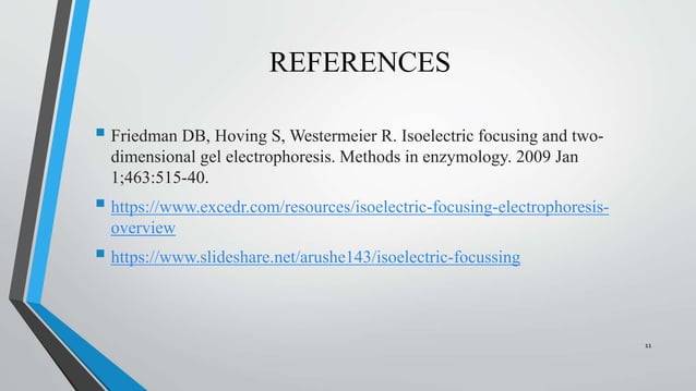 Isoelectric focusing electrophoresis.pptx | Chemistry | Science