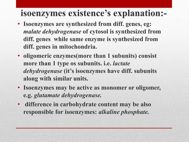Isoenzyme | PPTX | Chemistry | Science