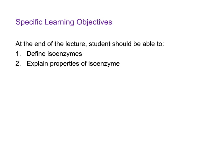 Isoenzyme.pptx | Chemistry | Science