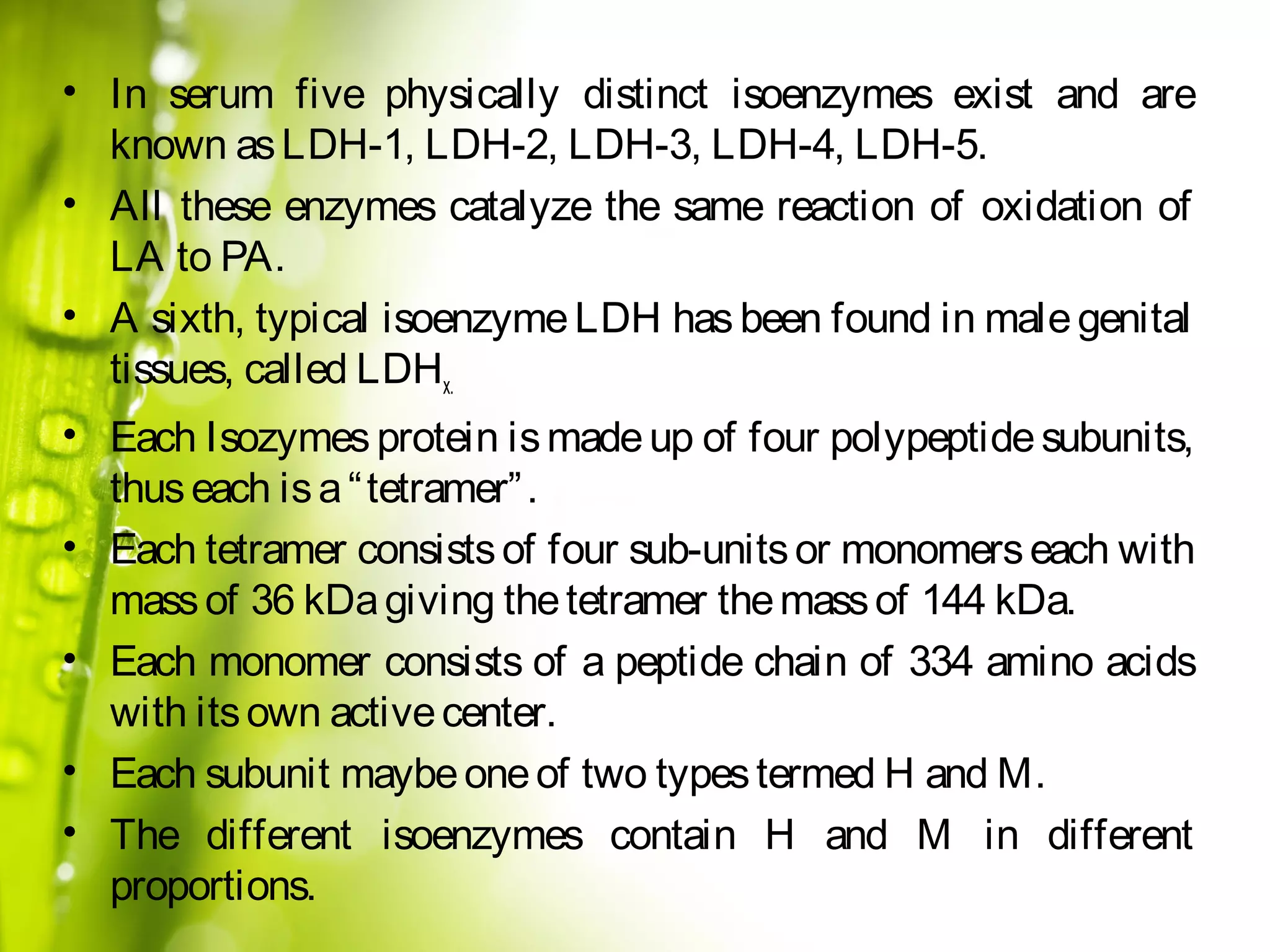 LDH Isoenzymes | PPT