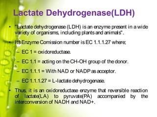 LDH Isoenzymes | PPT