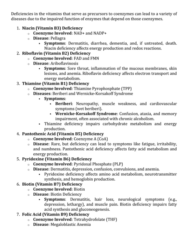 Isoenzymes and Coenzymes / Biochemistry / notes | PDF