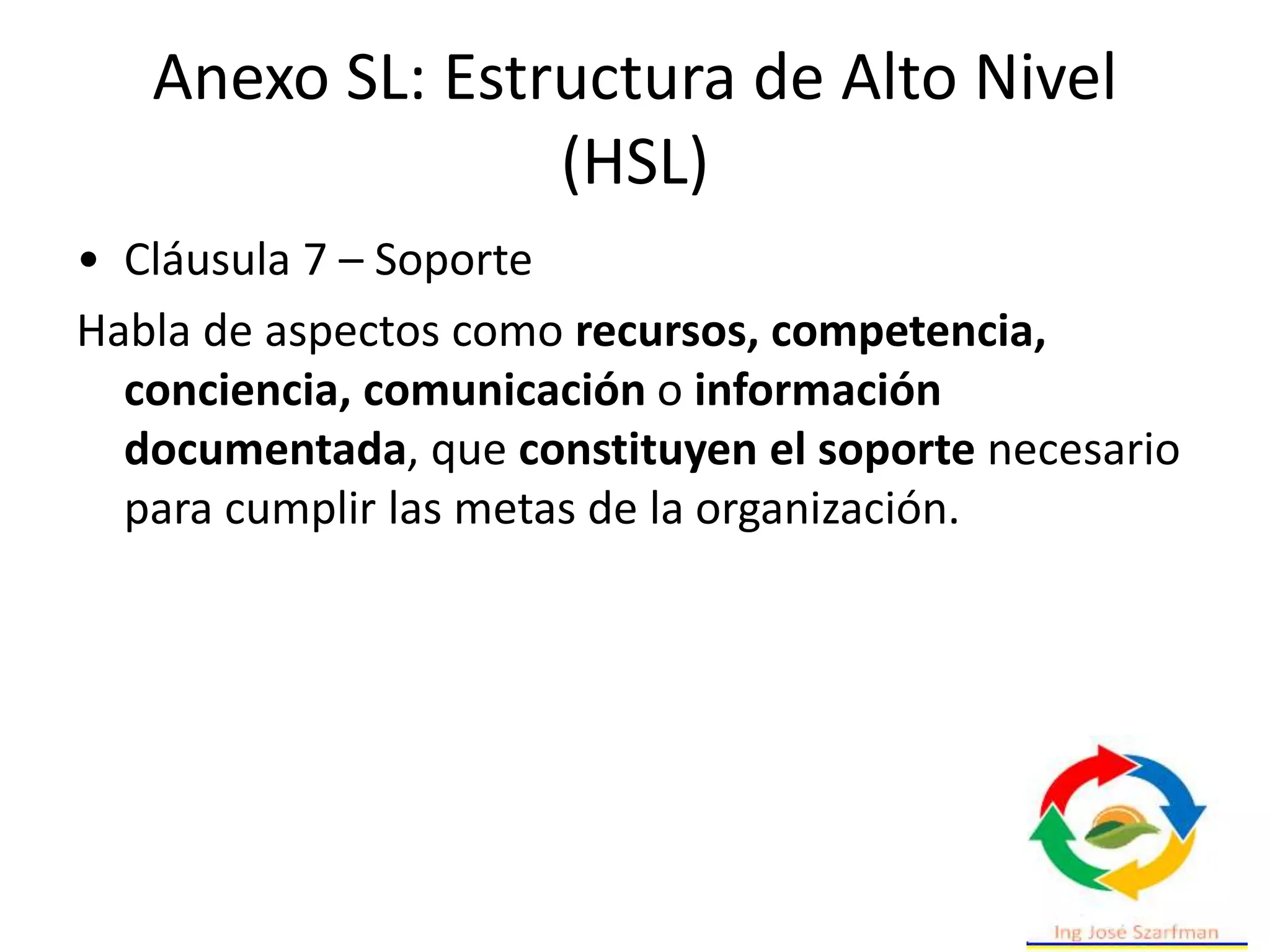 Iso estructura de alto nivel (hsl) v 2020 | PPT