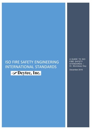 ISO fire safety engineering international standards Monideep Dey, Phd ...