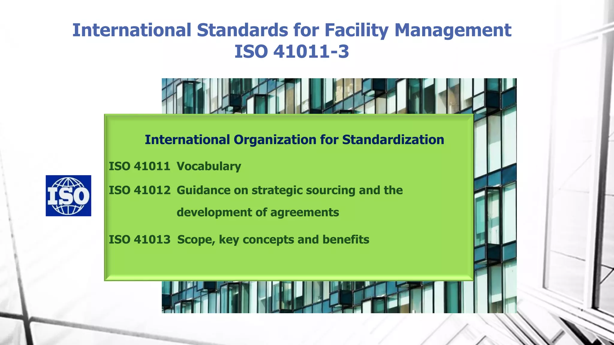Facility Management International Standards ISO 41011-3: Review | PDF