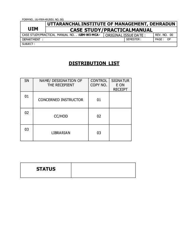 Iso forms related to lp and case studies | DOCX | Educational ...