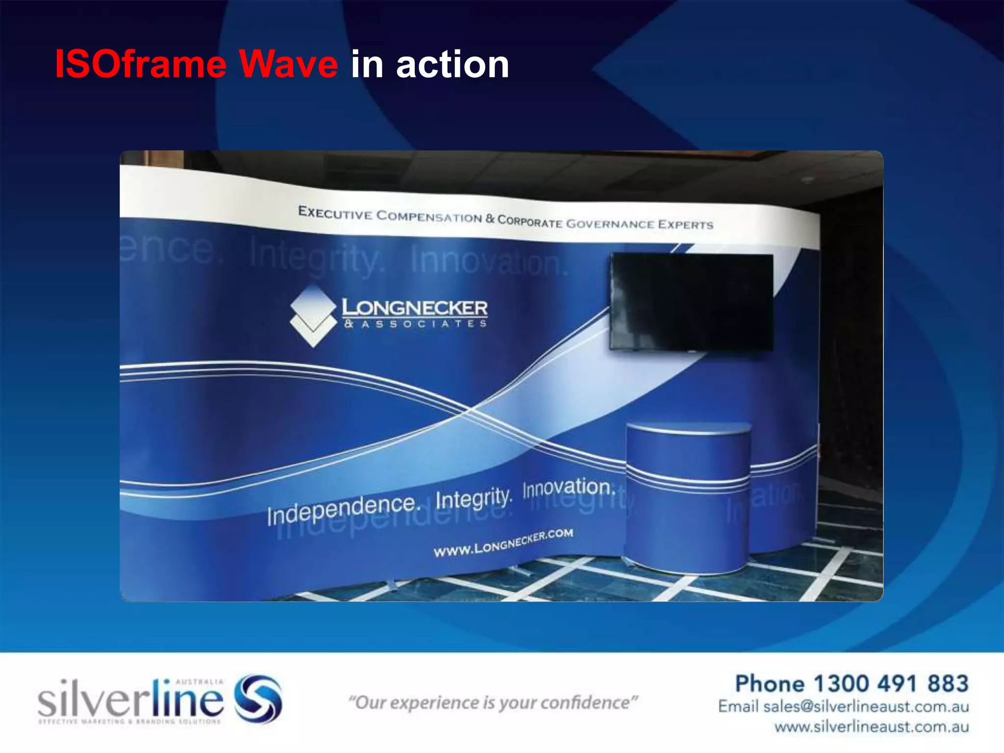 Isoframe Wave Tradeshow Display Presentation | PPSX