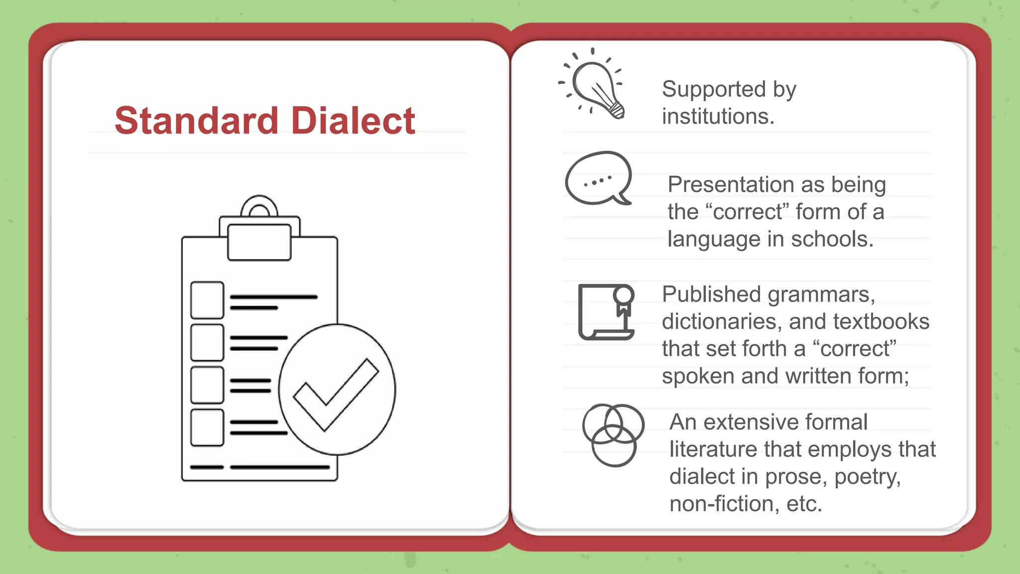 Isogloss, Dialect, Idiolect, Vernacular.pptx