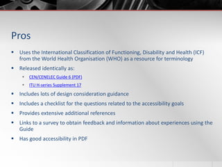 ISO Guide 71 - Guide for addressing accessibility in standards | PPTX ...