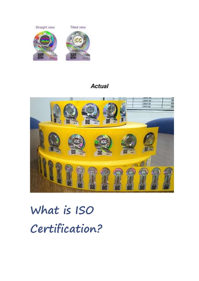 Iso,icc meaning | DOC | Automotive Industry | Industries