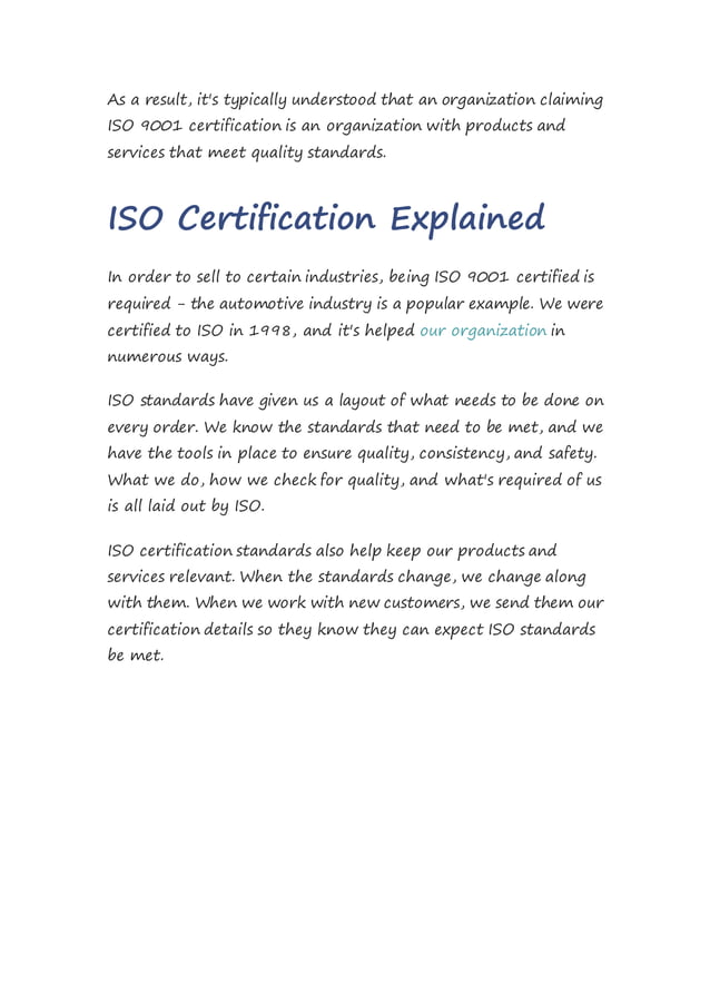 Iso,icc meaning | DOC | Automotive Industry | Industries