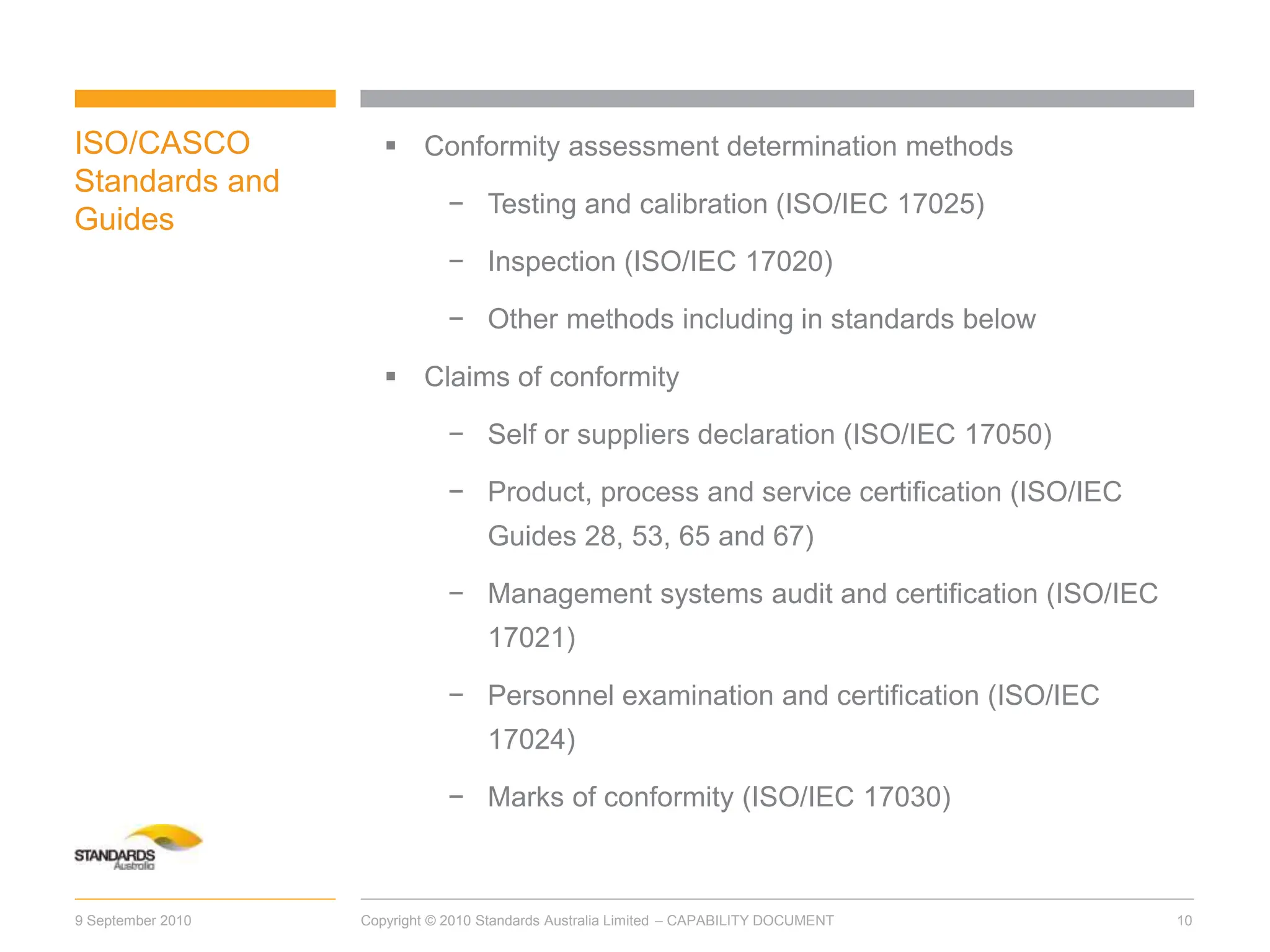 ISO ICE PPTE Toolbox conformity asseement | PPT