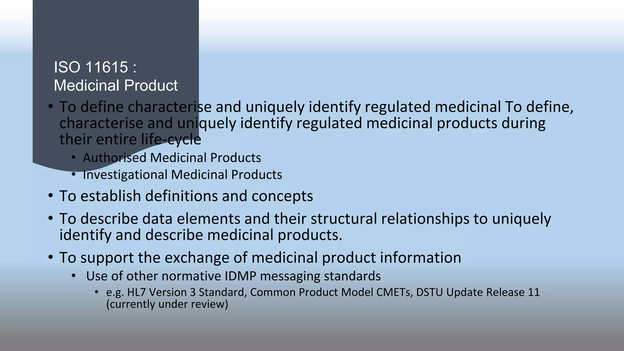 Iso idmp overview European Region | PPTX