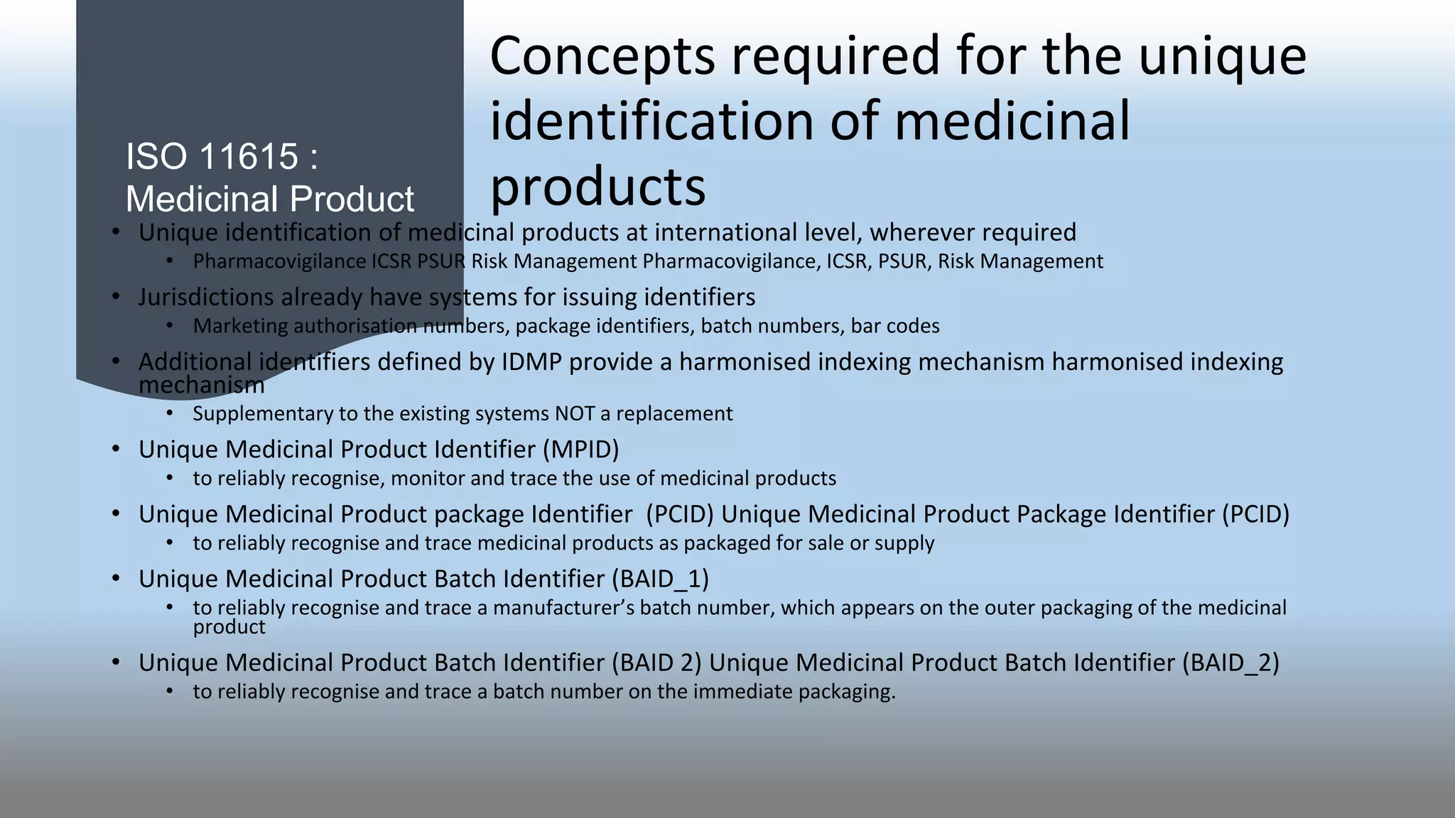 Iso idmp overview European Region | PPTX