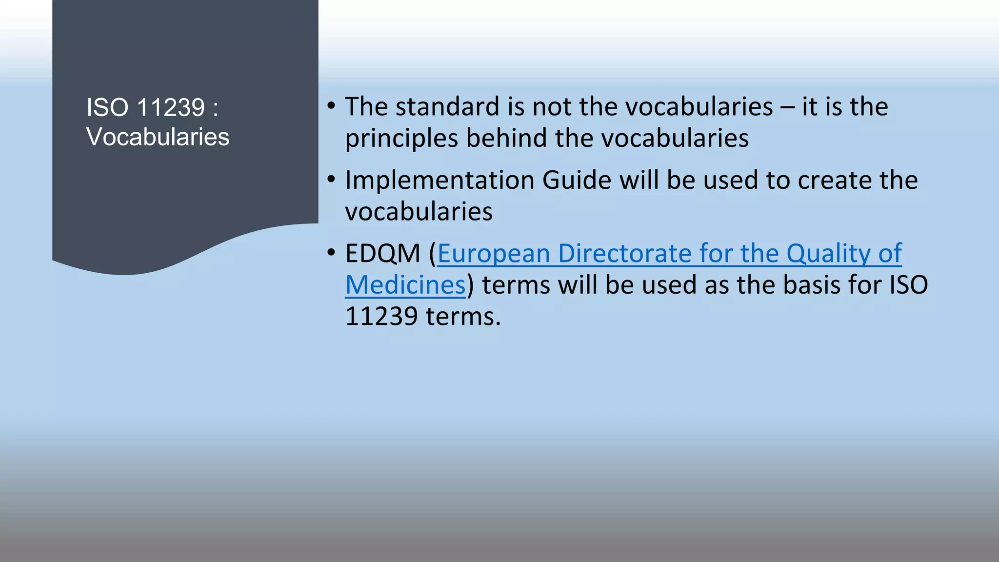 Iso idmp overview European Region | PPTX