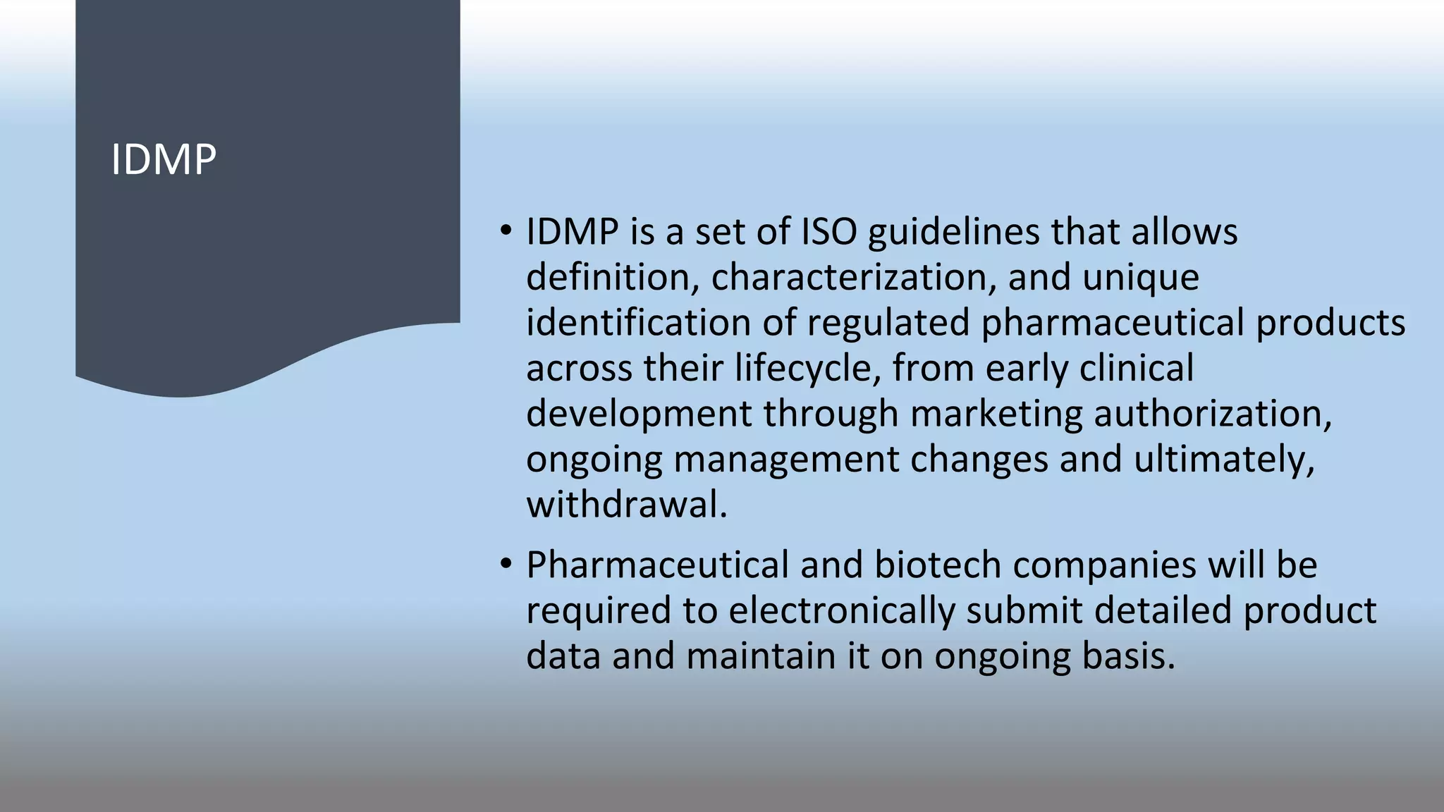 Iso idmp overview European Region | PPTX