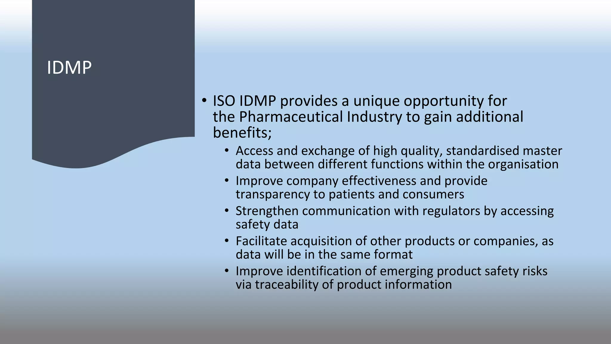 Iso idmp overview European Region | PPTX