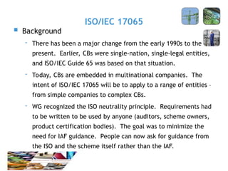 product certificationISOIEC17065 Training.ppt