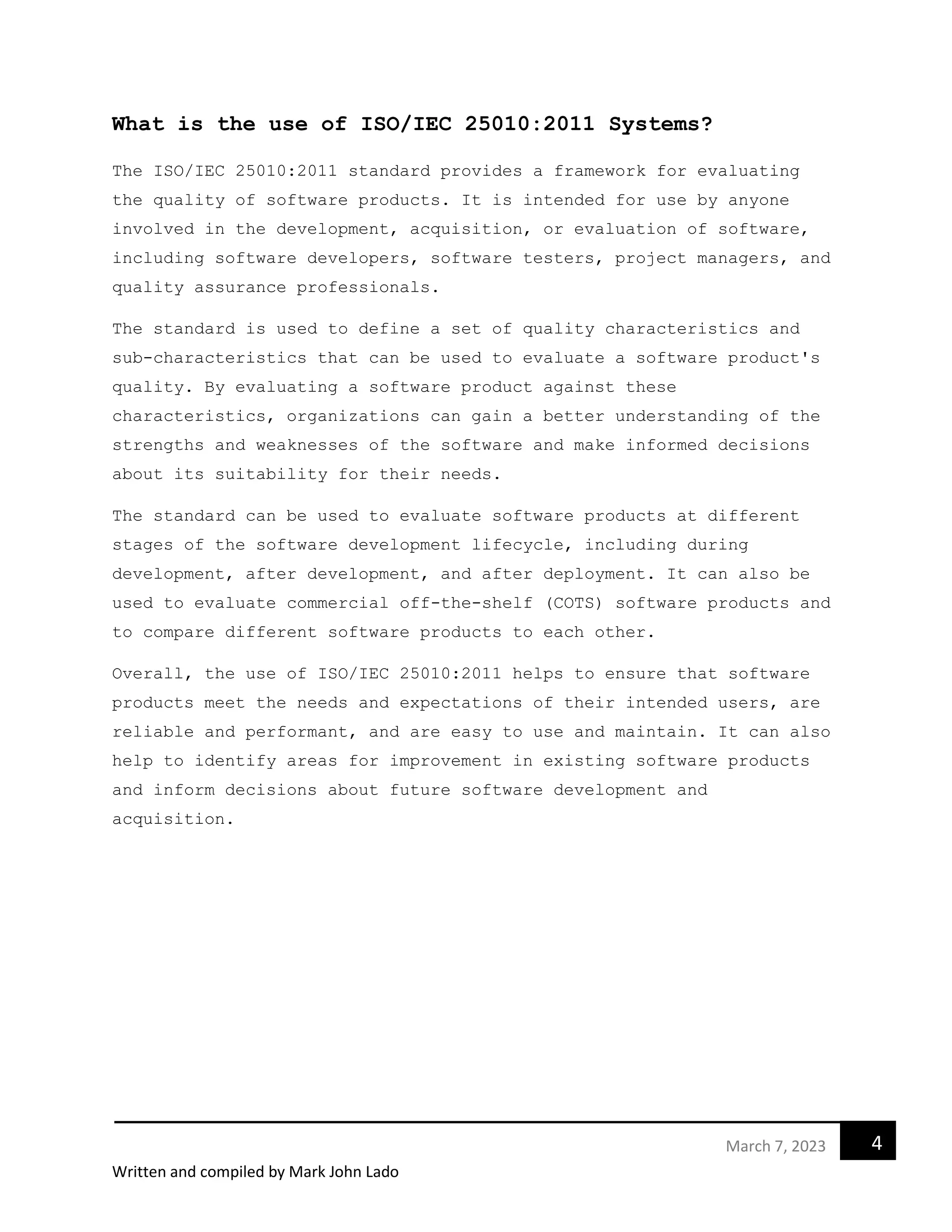 ISO IEC 25010 2011 Systems and Software Quality Requirements and ...