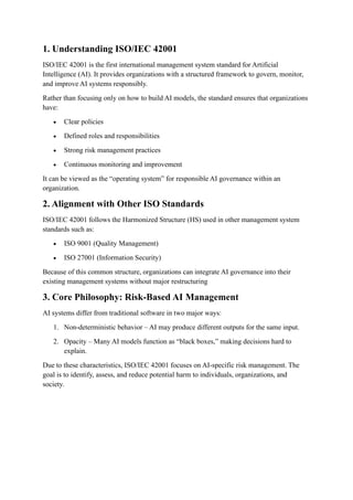 ISO 42001 Made Simple | Foundation Course in AI Governance | PDF