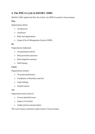 ISO 42001 Made Simple | Foundation Course in AI Governance | PDF