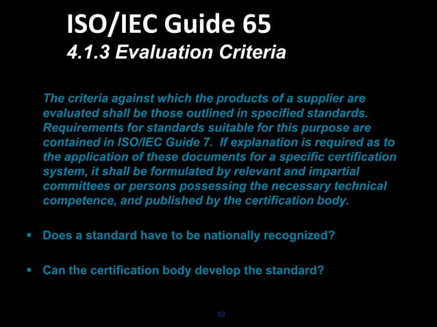 Isoiec Guide 65 Ias Ac 370 General Overview | PPTX