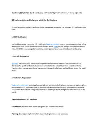 ISO Implementation: Enhancing Quality & Trust | PDF