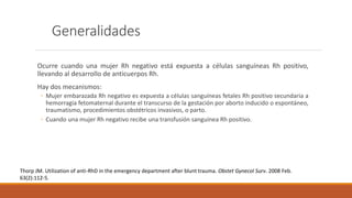 Isoinmunizaicion de factor rh | PPTX