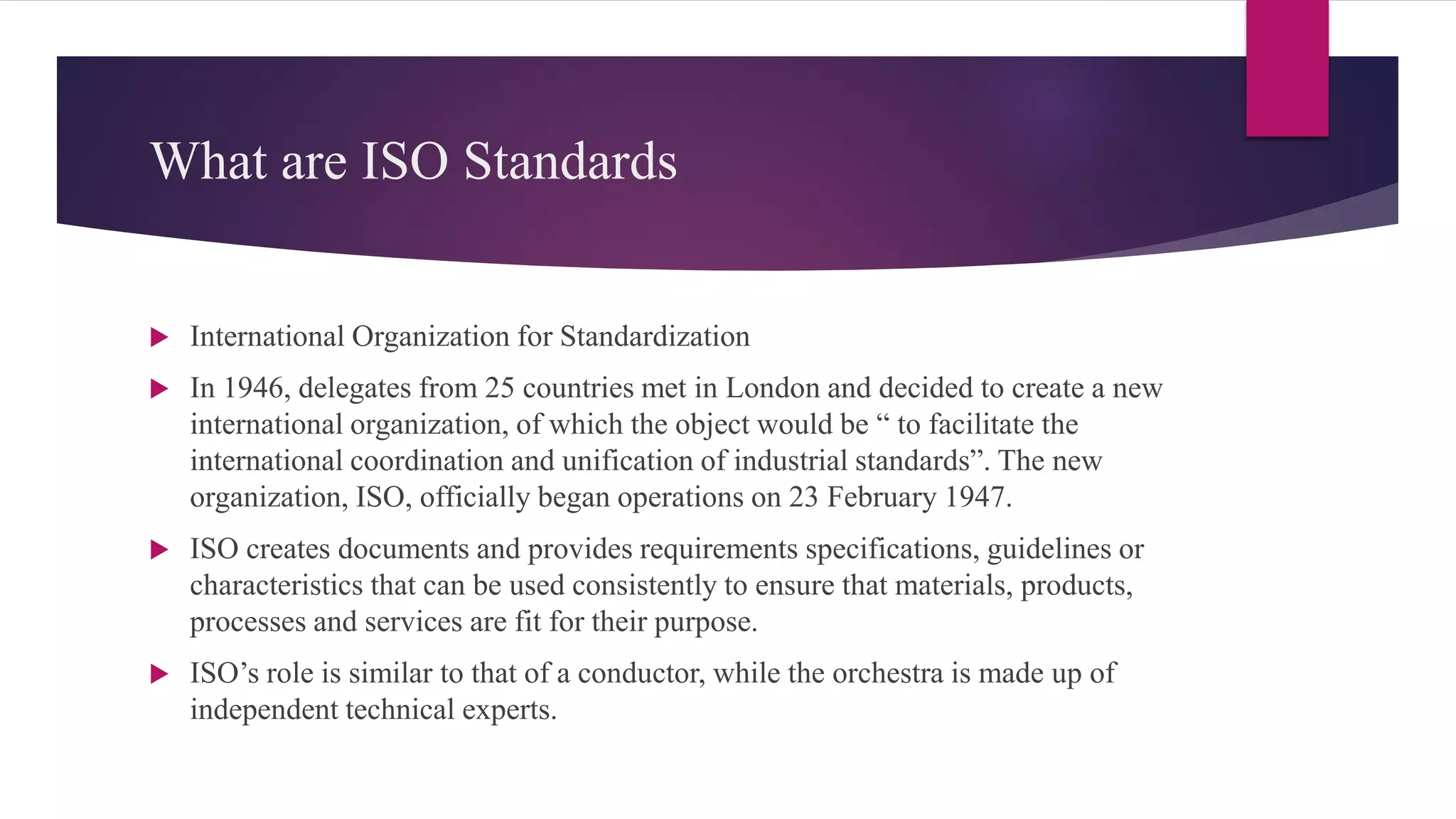 ISO instruments 9000, 14000,18000 families | PDF