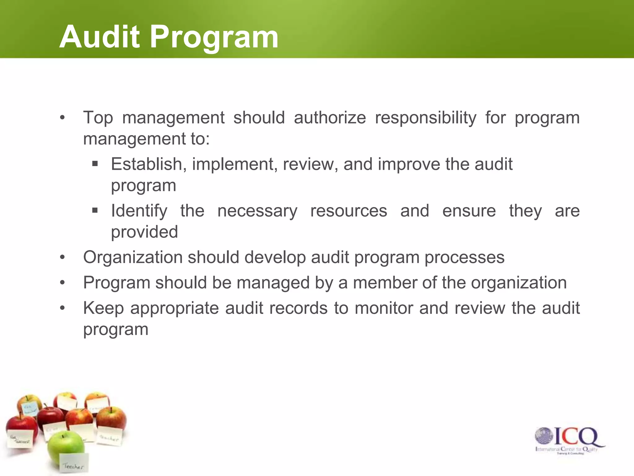 Iso 9001:2015 internal auditor Course | PPTX