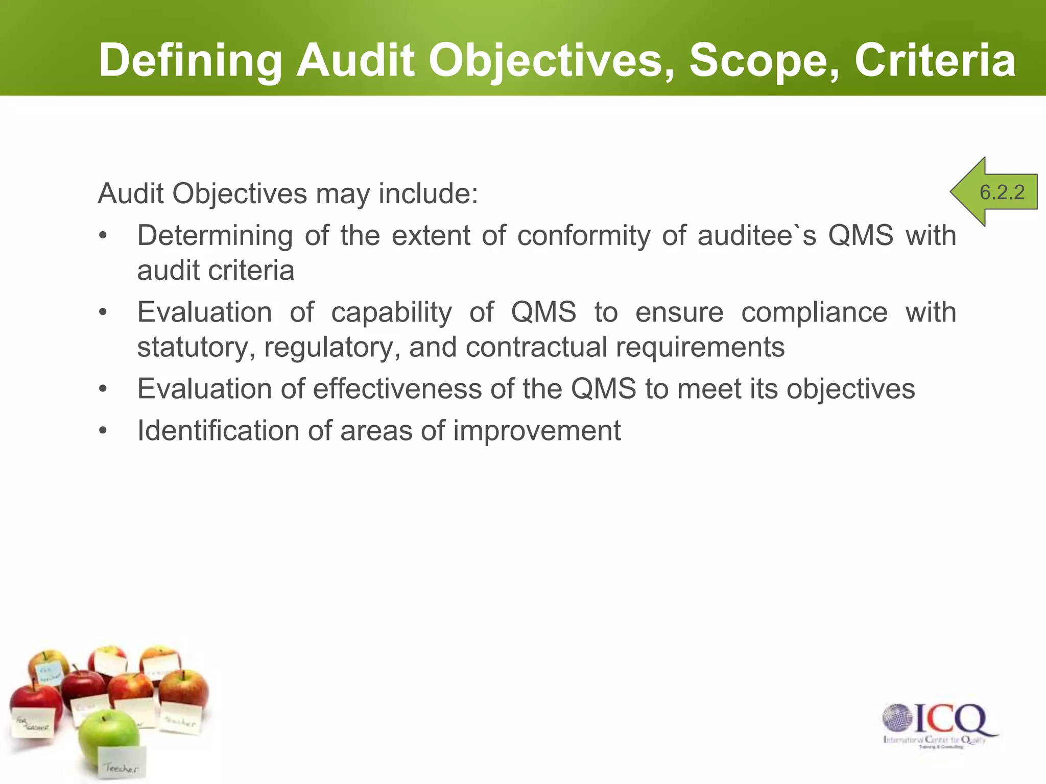 Iso 9001:2015 internal auditor Course | PPTX