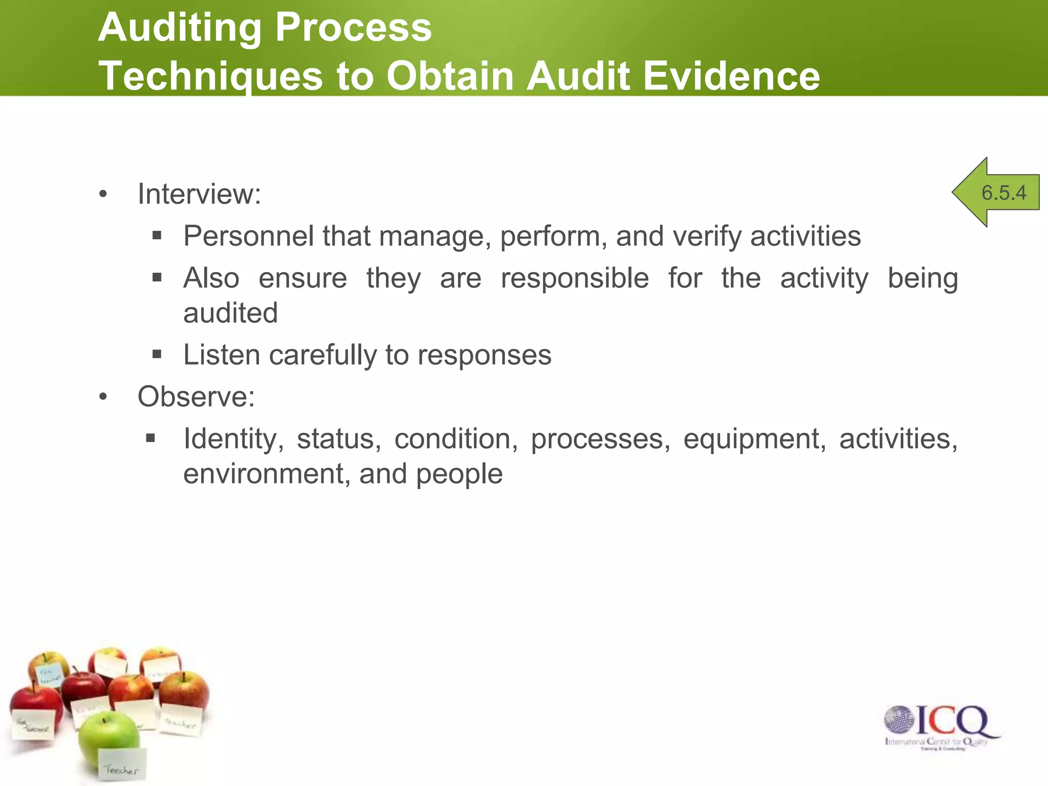 Iso 9001:2015 internal auditor Course | PPTX