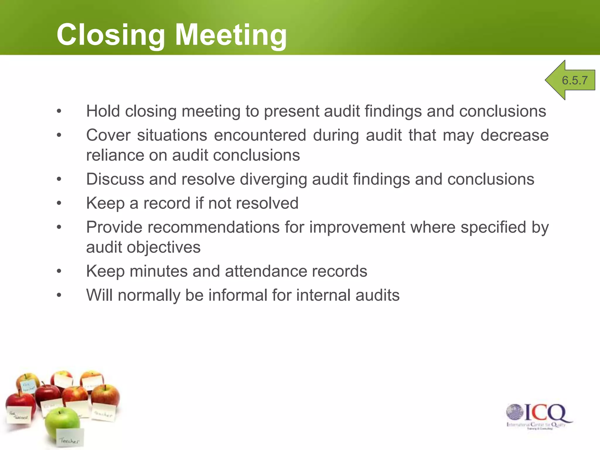 Iso 9001:2015 internal auditor Course | PPTX