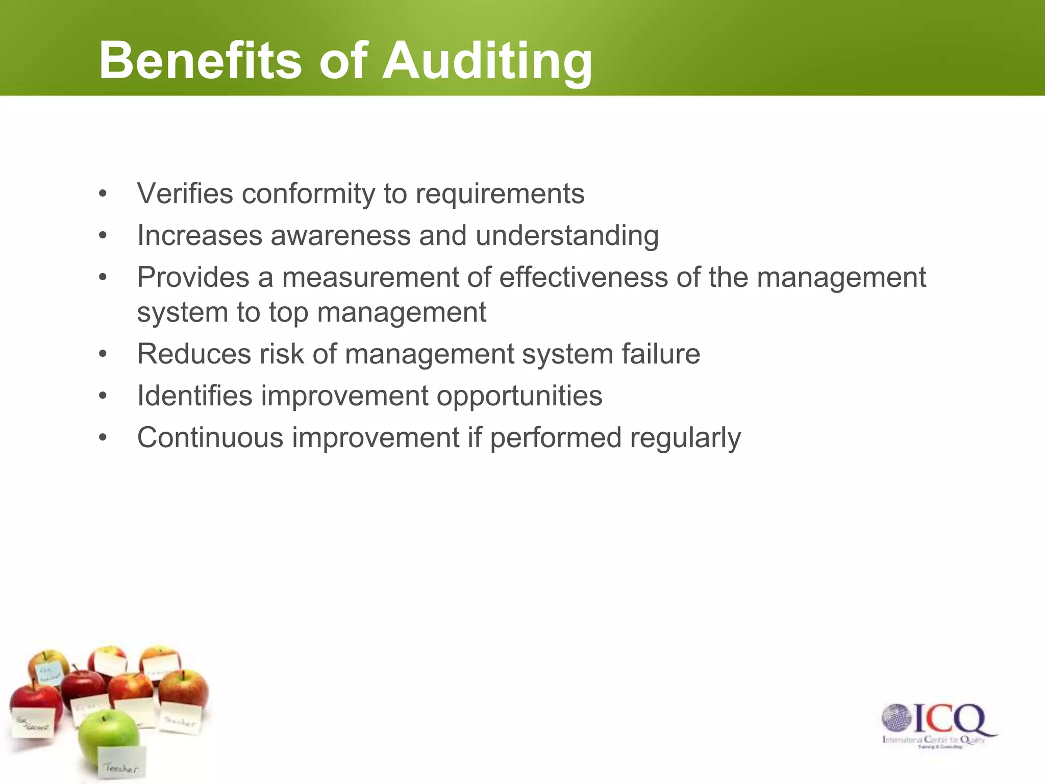 Iso 9001:2015 internal auditor Course | PPTX