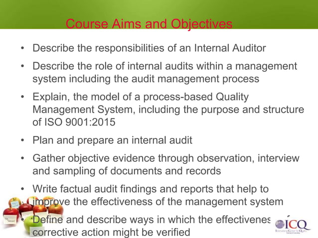 Iso 9001:2015 internal auditor Course | PPTX | Business Accounting ...