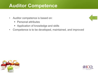 Iso 9001:2015 internal auditor Course | PPTX