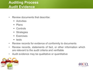 Iso 9001:2015 internal auditor Course | PPTX