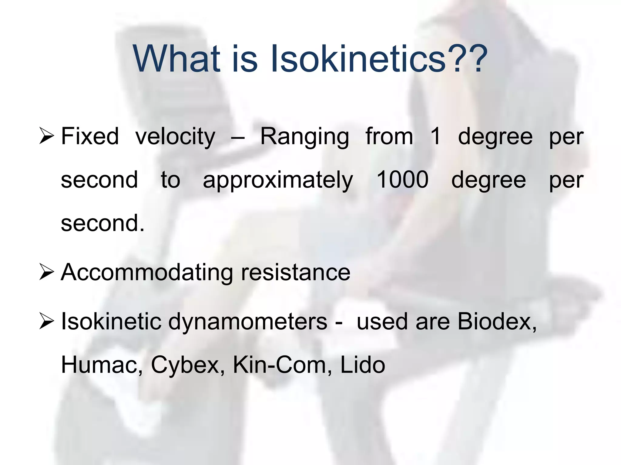 Isokenetic testing in sports | PPTX