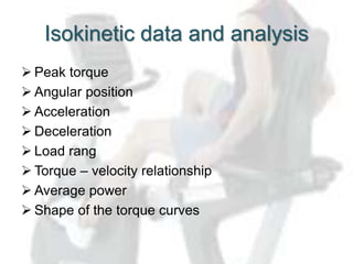 Isokenetic testing in sports | PPTX