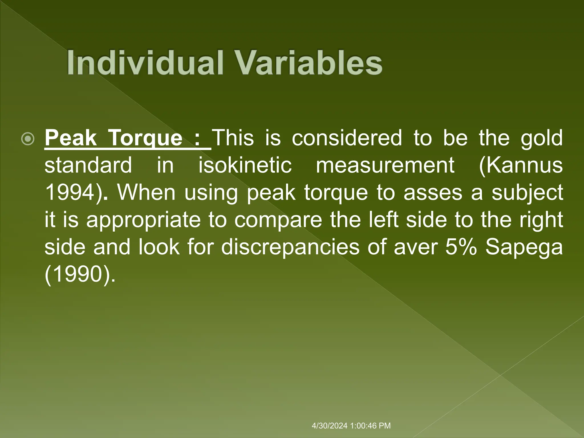 Isokinetic techniques - type of exercise | PPTX